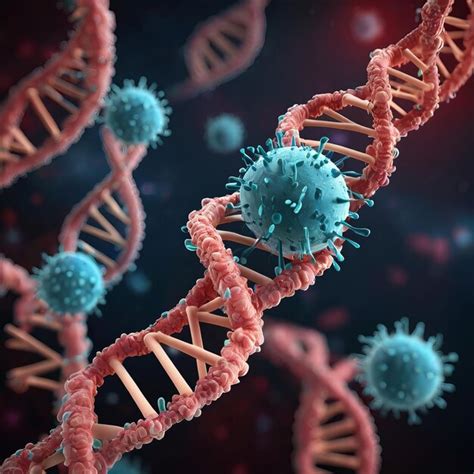 Premium Photo A Medical Background With Dna Strands