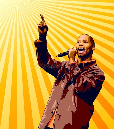 Singer With Microphone Pointing High Over A Sunburst Background Affiliate Pointing
