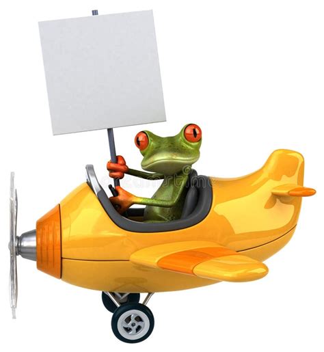 Fun Frog Stock Illustration Illustration Of Aeroplane 57206998