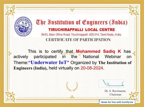 Mohammed Sadiq On Linkedin Hey Connections Im Glad To Share That I Recently Attended A