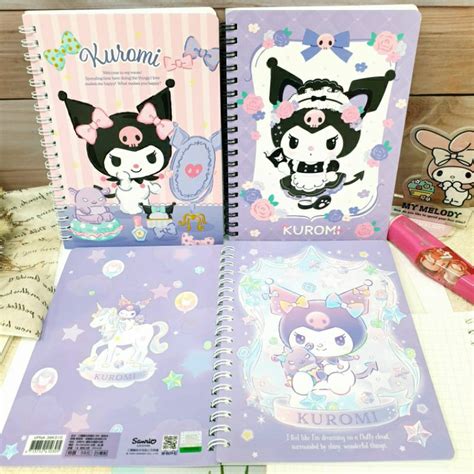 kuromi coil notebook sanrio horizontal square notepad loose leaf note