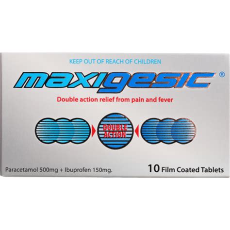 Maxigesic Double Action Film Coated Tablets 10pk Nz