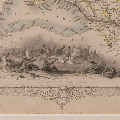 Antique Lithography Map For Sale At Pamono