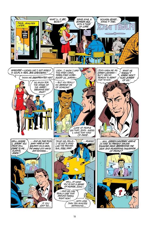 Comic Excerpt Hal Jordan And John Stewart Go Out For A Drink Green