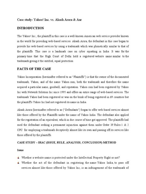 Case Study Pdf Trademark Government