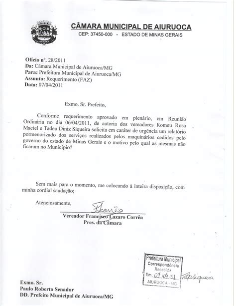 Carta Modelo Solicitando Documentos