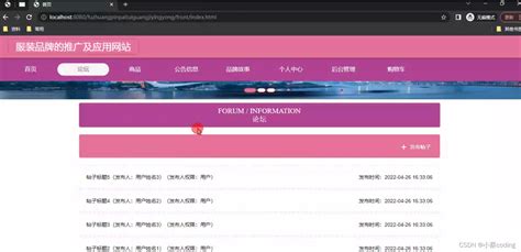 基于java的服装品牌的推广及应用网站的设计与实现 源码 lw 部署文档 讲解等 阿里云开发者社区