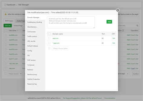 AaPanel Free Hosting Control Panel