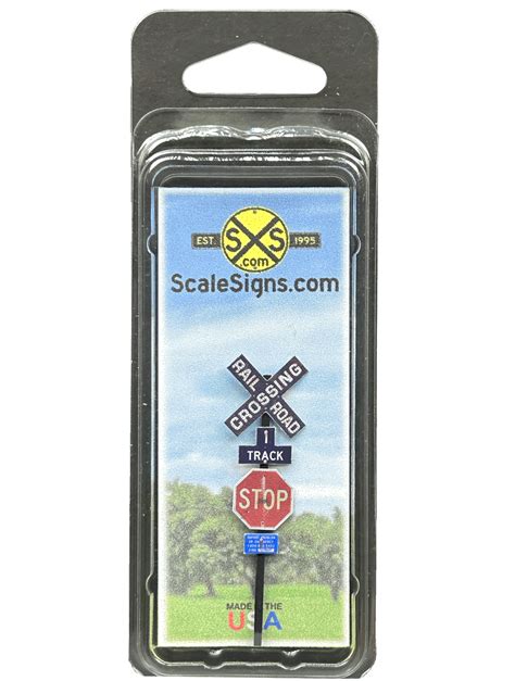 1 87 Ho Scale Detailed Model Street And Railroad Signs