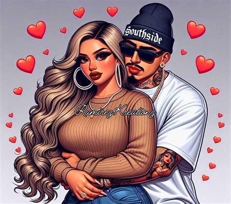 Hispanic Couple Latino Couple Digital Art Png Sublimation Etsy