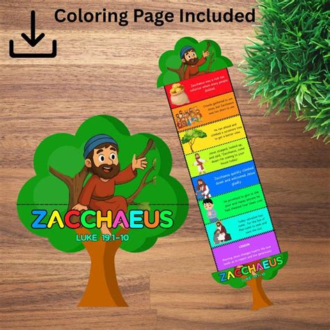 Zacchaeus Folding Surprise Bible Story Craft Bible Lesson Jesus And