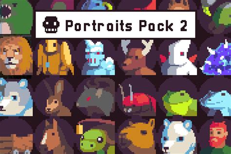 39 Portraits Pixel Art Pack 57 Off