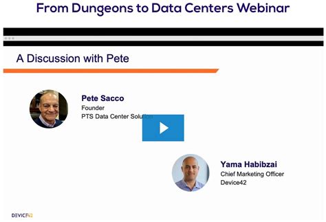 From Dungeons To Data Centers Dcim Webinar Recording Now Available Intuva