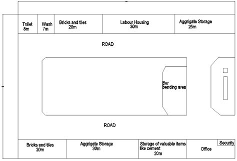 Aggregate Storage Design With Labor Room And Toilet Details Dwg