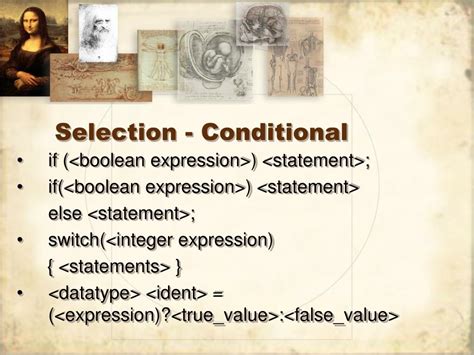 Ppt Expressions Conditionals And Looping Powerpoint Presentation