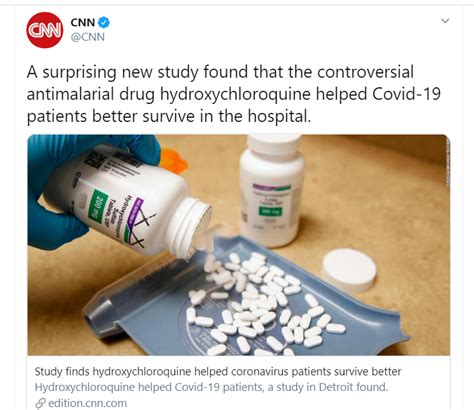 Not Only Did Hydroxychloroquine Work It Saved Lives A Nod To The Gods