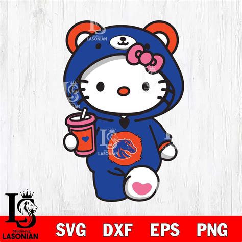 Boise State Broncos Cute Hello Kitty Lasoniansvg