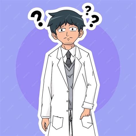 Premium Vector Character Design Of A Professor Confused