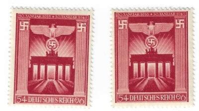 1943 Germany Deutsche Reich Stamps Brandenburg Gate Berlin Sp187