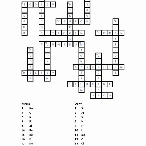 Worksheet Periodic Table Puzzles Puzzle Worksheets Printable