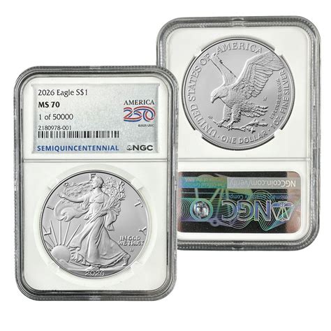 2026 Presale Silver American Eagle Ngc Ms70 Us Coins