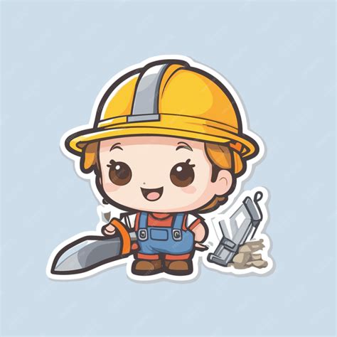 Premium Vector Construction Worker Cartoon Vector