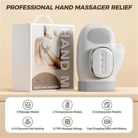 Phenitech Hand Massager Relief With Heat And Compression