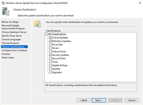 The Initial Configuration Of Wsus 2016 Dimitris Tonias