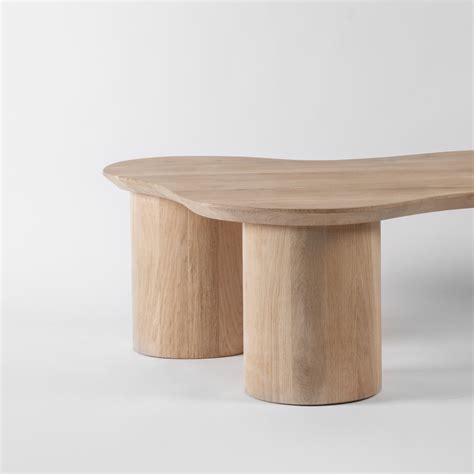 Organisk Organic Low Coffee Table Solid Oak Freeform Vaunt Design