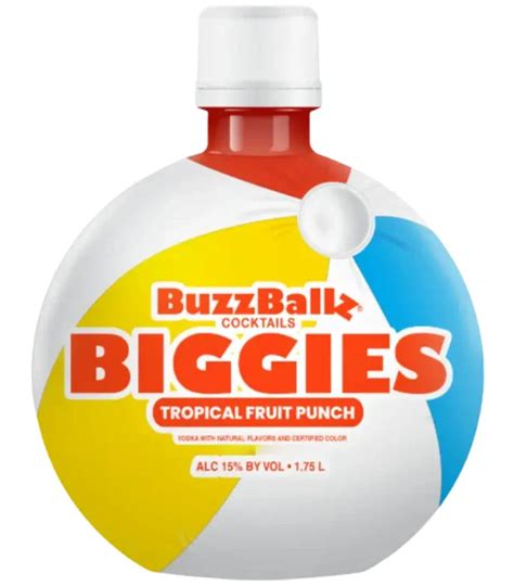 Buzzballz Biggies Beach Ball Tropical Fruit Punch 175l 15 Abv Rtd