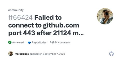 Failed To Connect To Port 443 After 21124 Ms Couldnt Connect To Server · Community