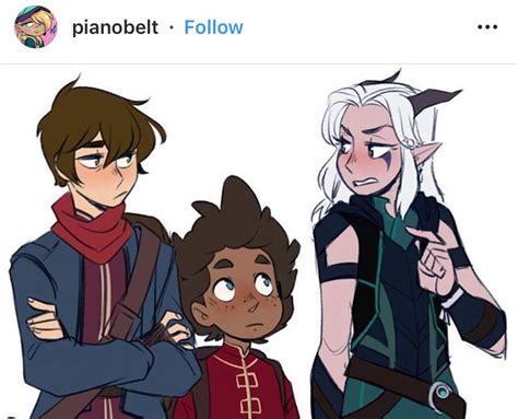 Rayla Callum And Ezran Characters From Dragon Prince