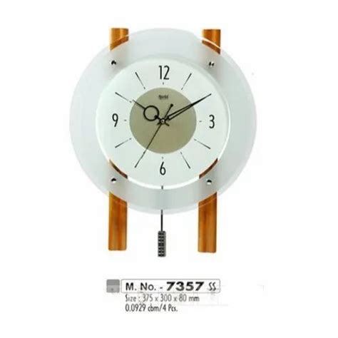 Ajanta Wooden Glass Pendulum Clock At ₹ 750piece In Navi Mumbai Id