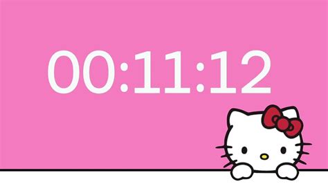 1 Hour Timer Hello Kitty Youtube