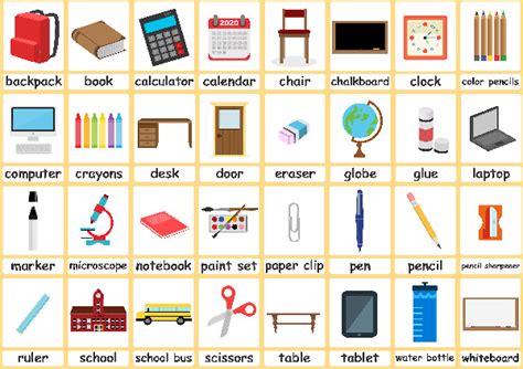 Classroom Objects In Classroom