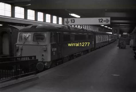 Original Railway Photographic Negative Class 87 87001 At Euston £250