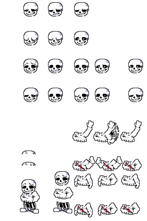 Undertale Promisedsprite Sheet Promised Sans By Lajupobutnoswear On