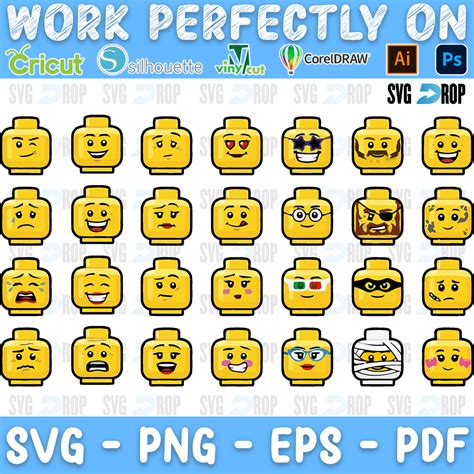 Lego Faces Template Tutorial Lego Head Night Light Lego Faces Lego