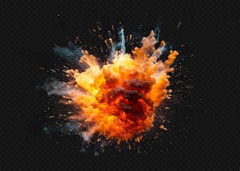 Premium Psd Fire Explosion Isolated Transparency Background
