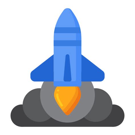 Rocket Launch Spaceship Spacecraft Startup Icon Download On