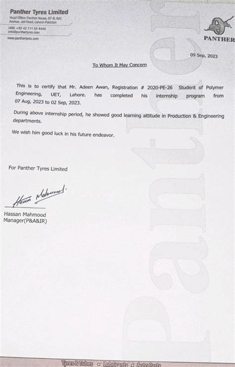 Adeen Awan On Linkedin Internshipexperience Tiremanufacturing Learningandgrowing