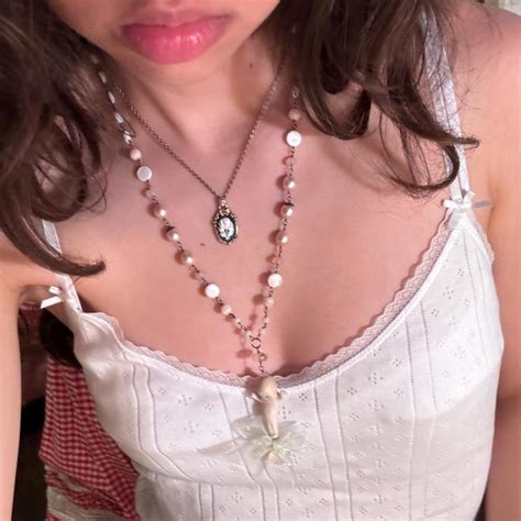 Floral Assemblage Necklace With Pearls And Mixed Czech Glass Etsy