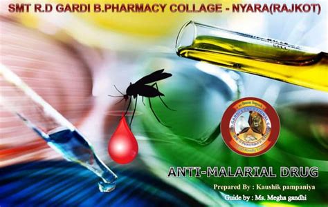 9 Anti Malarial Drugsanti Malaria Drugs Pptx