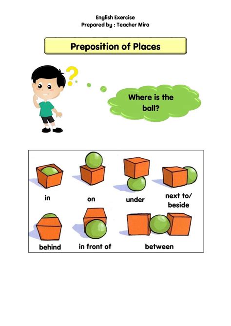 Preposition Of Places Activity Artofit