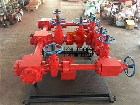 Oil Well Testing Hydraulic Choke Manifold 5000 Psi For Wellhead Flow