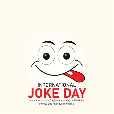 Premium Vector International Joke Day Creative Ads July 1 Vector 3d