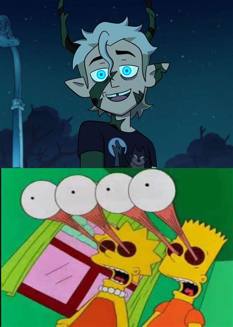 Bart And Lisa Scared Of Possessed Hunter By Mutlit00nstodio2020 On