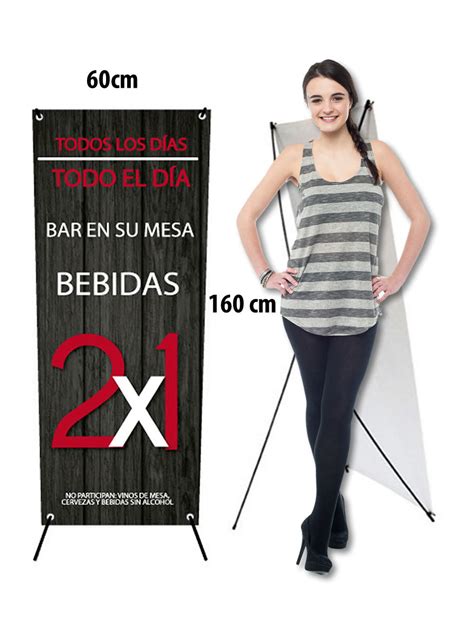 Banner Publicitario De 60 Cm X 160 Cm Idm Impresion