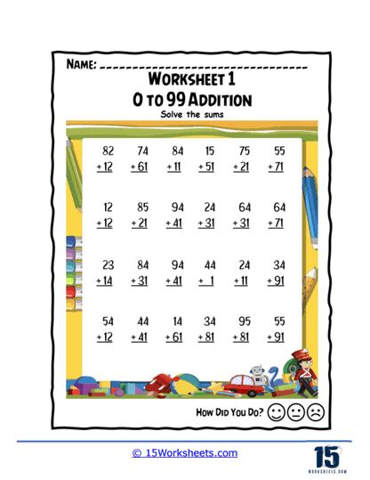 Adding 0 To 99 Worksheets 15 Worksheets Library Worksheets Library