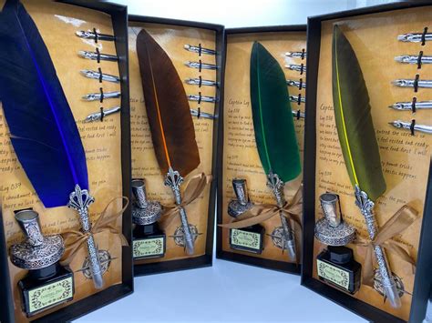 Magical Quill Set Feathered Quill And Ink Set
